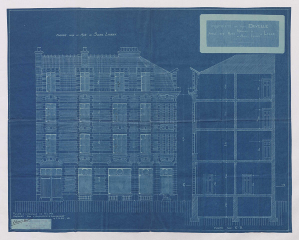 35-37-39 rue Manuel, angle rue du Soleil Levant. (FranceArchives)